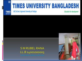 Presantation, Separation of uk constitution (S M RUBEL RANA) | PPTX