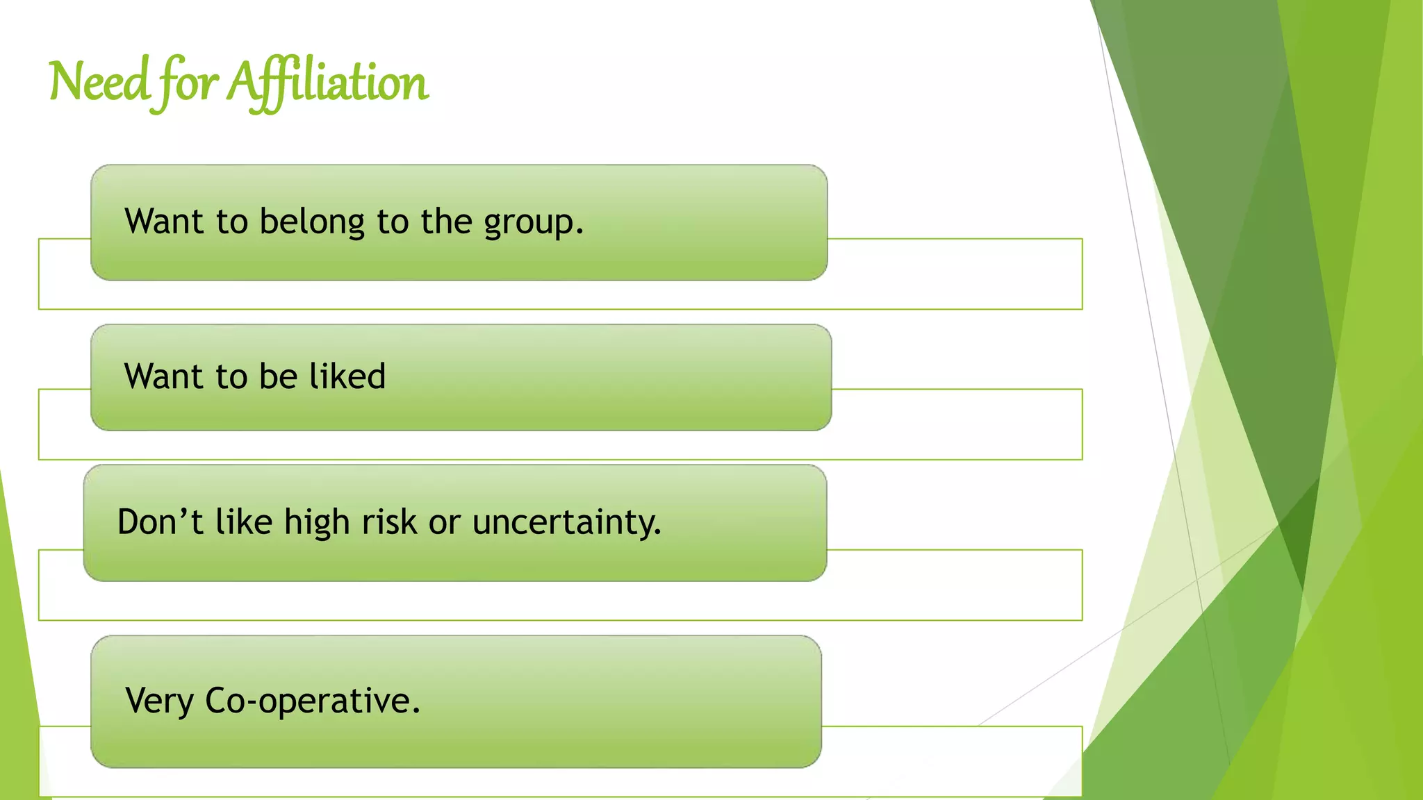 McClelland's Theory of Needs | PPTX