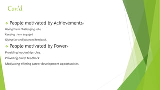 McClelland's Theory of Needs | PPTX