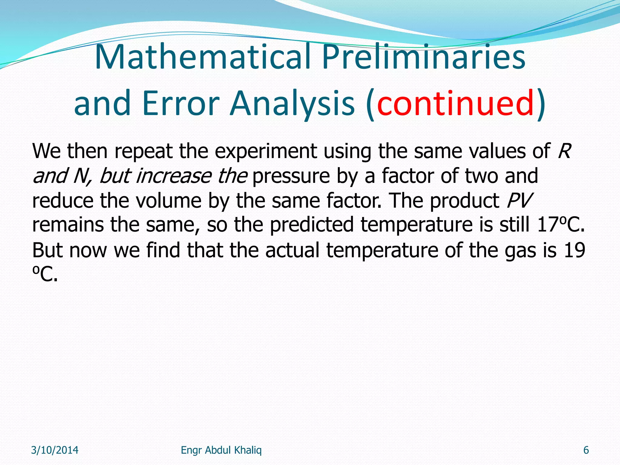 Engineering Numerical Analysis Lecture-1 | PPTX