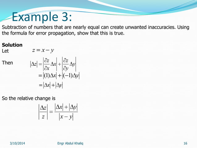 Engineering Numerical Analysis Lecture-1 | PPTX