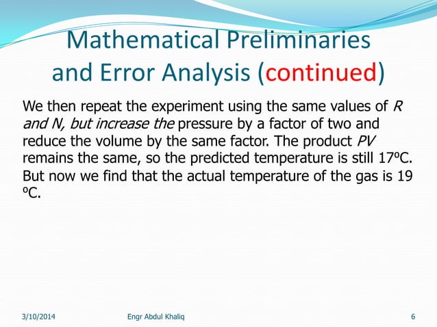 Engineering Numerical Analysis Lecture-1 | PPTX
