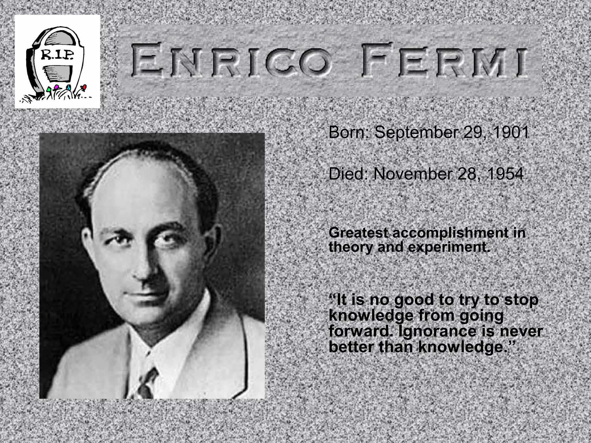 Enrico Fermi | PPT