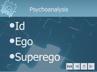 Id, Ego, And Superego Ed205 | PPT