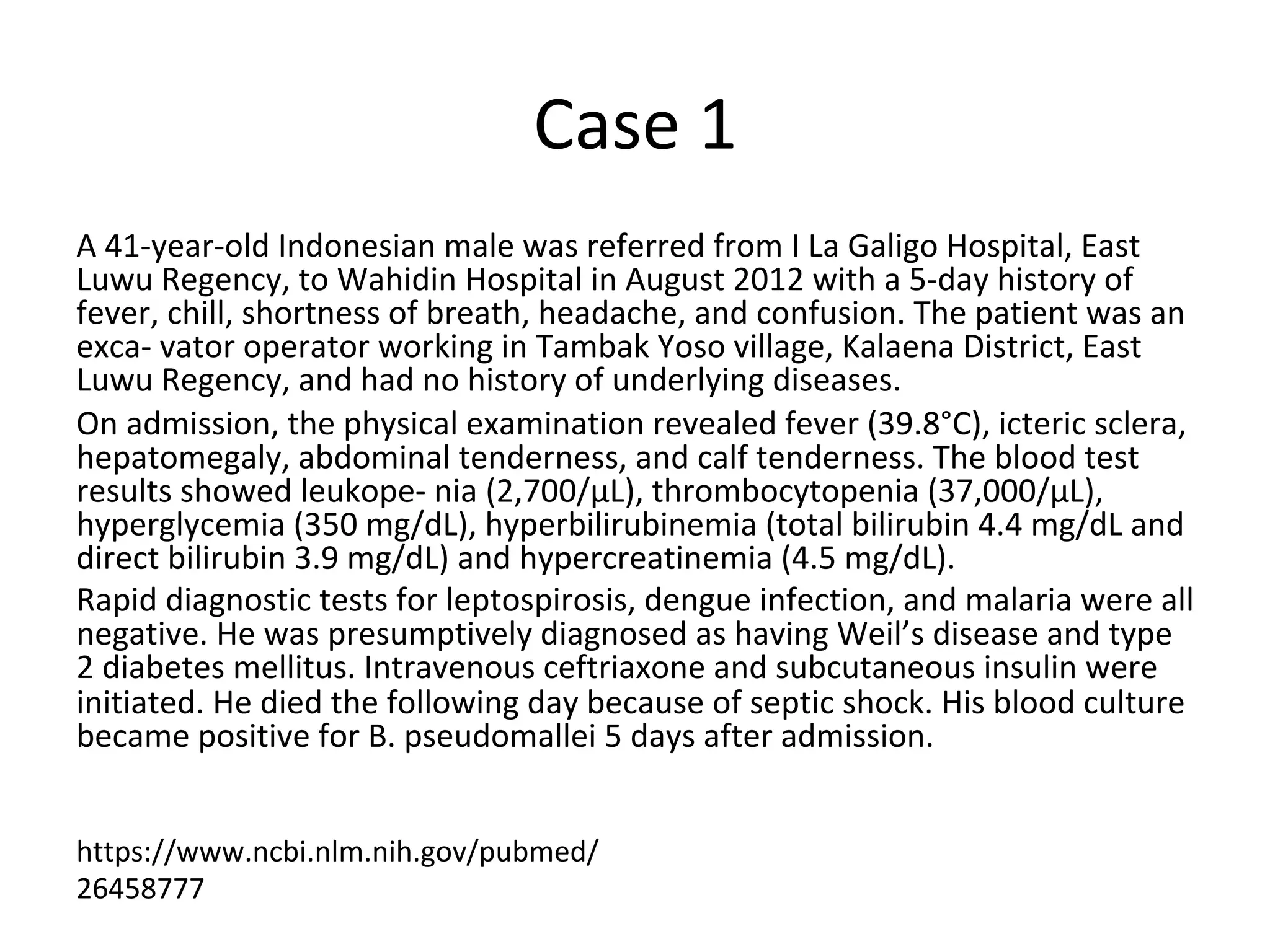 Melioidosis, Whitmore's disease | PDF