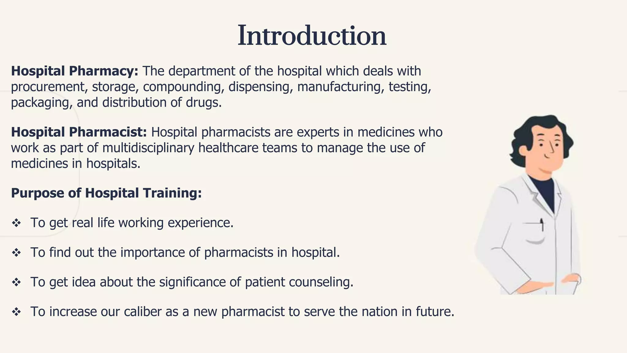 Hospital Training at 250 Bedded General Hospital, Tangail. | PPT