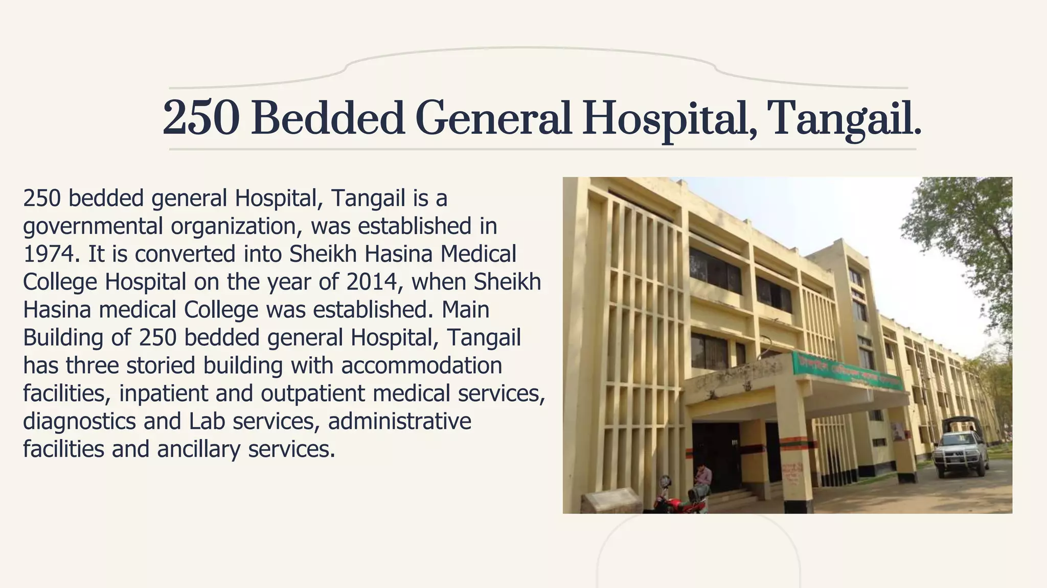 Hospital Training at 250 Bedded General Hospital, Tangail. | PPT