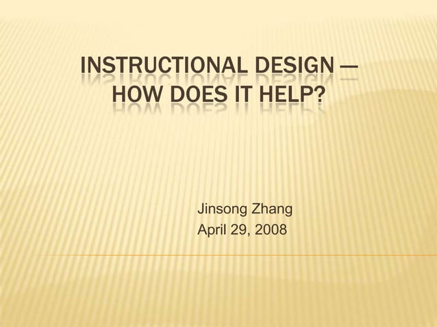 Instructional Design Principles | PPTX