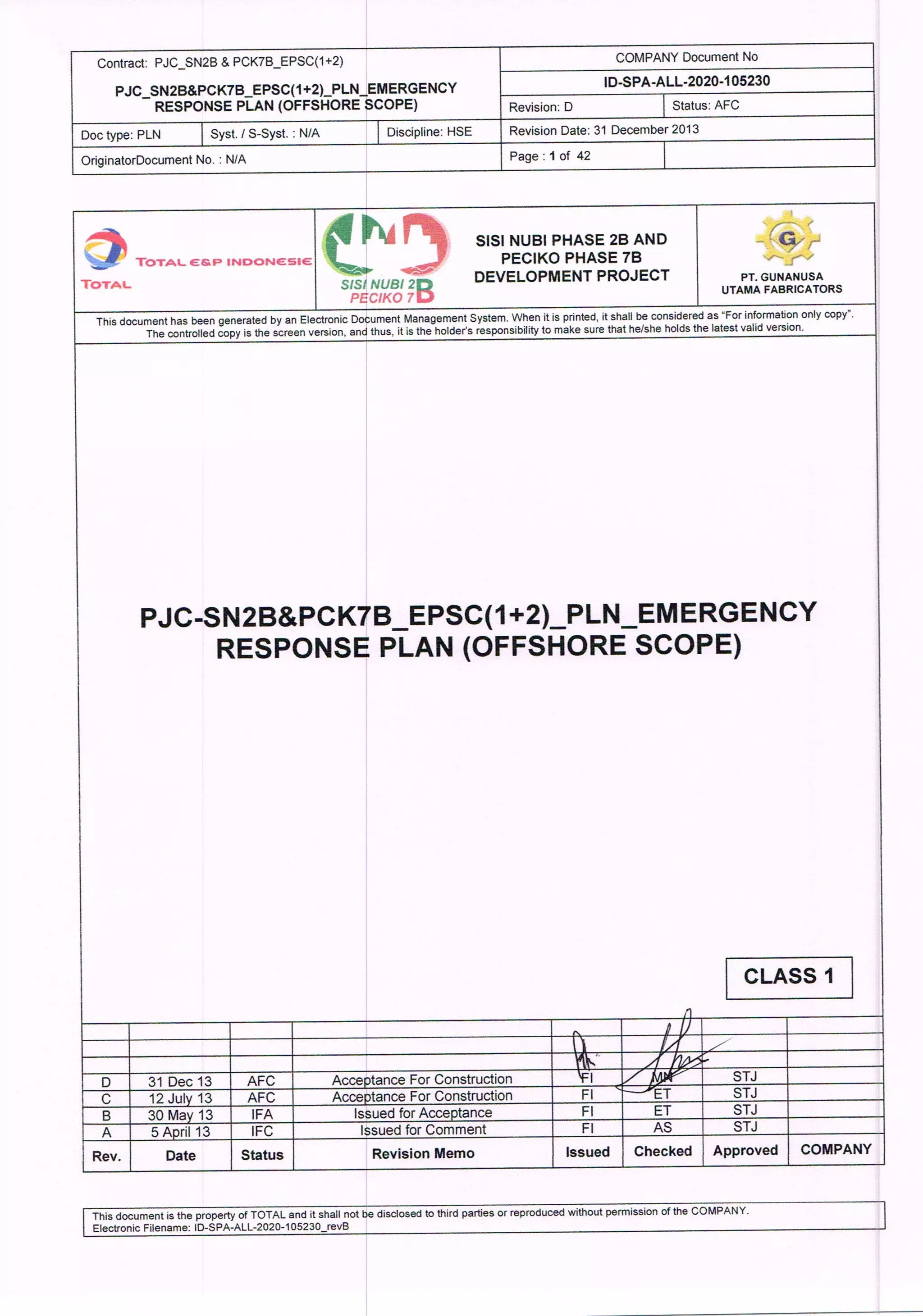 Id spa-all-2020-105230 rev.d emergency respon plan (offshore scope)-31 ...