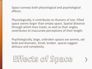 Interior design - space & emphasis | PPTX