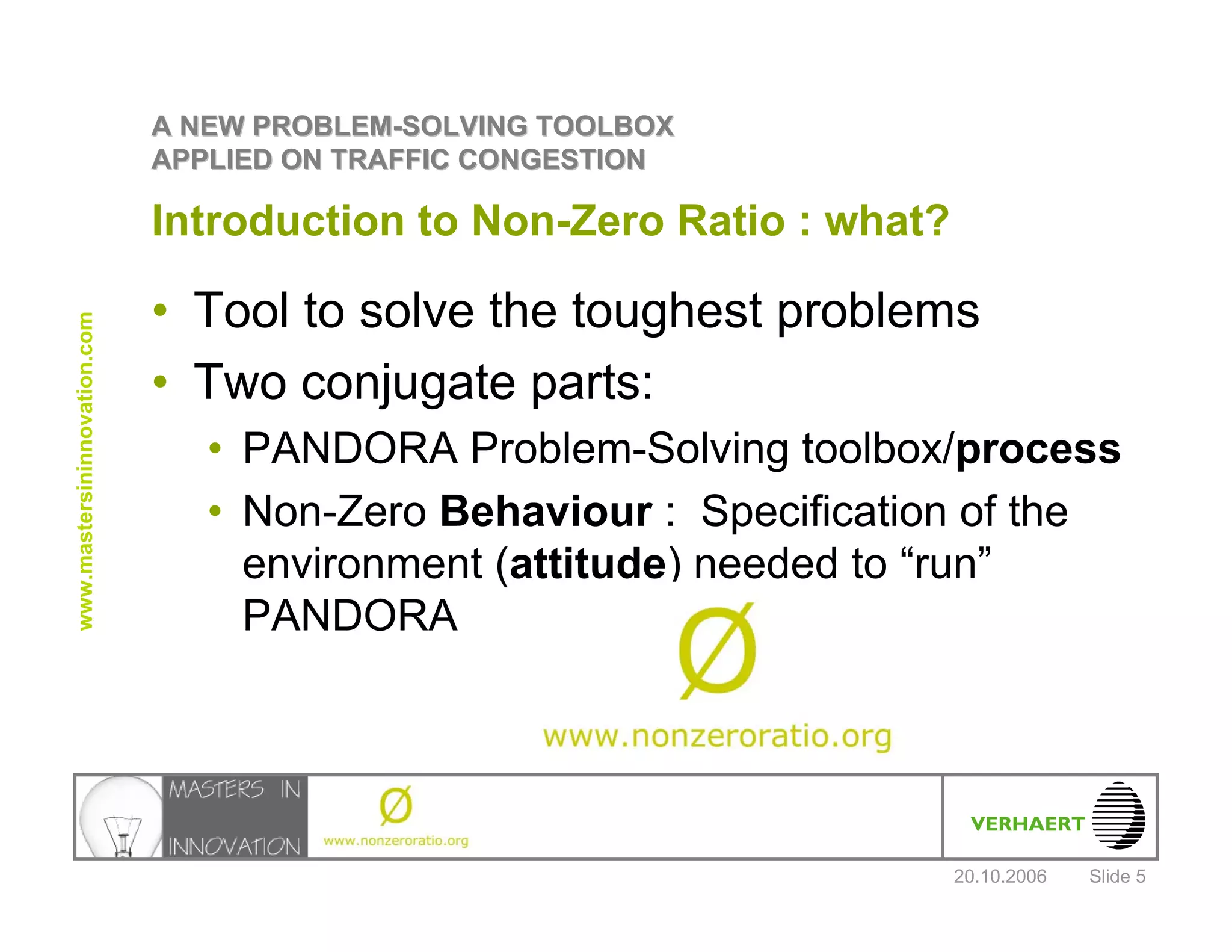 Traffic Jams Non Zero Ratio | PPT | Free Download