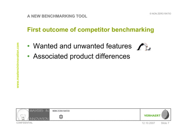 New Benchmarking Tool Non Zero Ratio | PPT