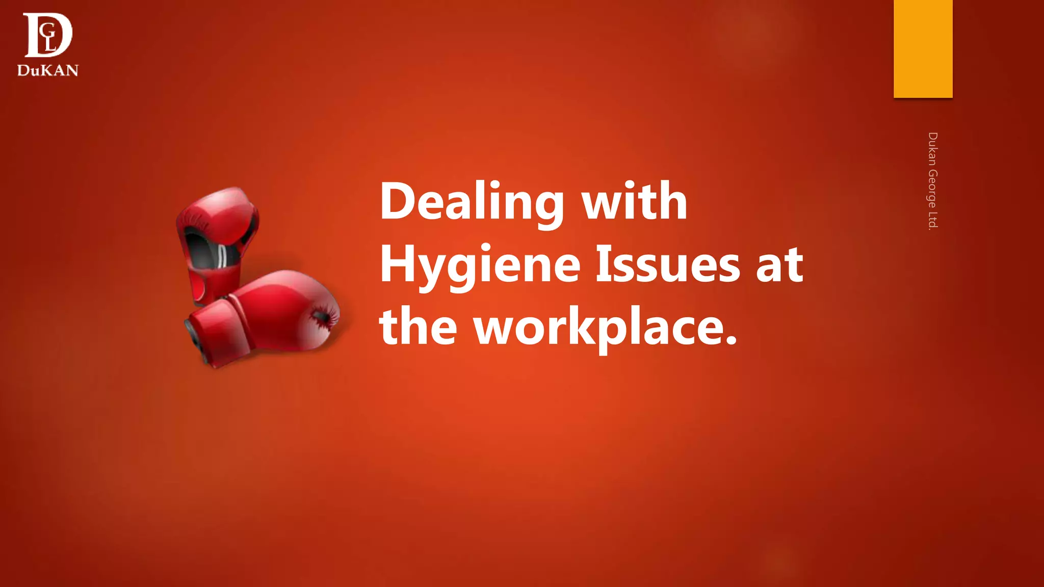Personal hygiene at workplace | PPTX