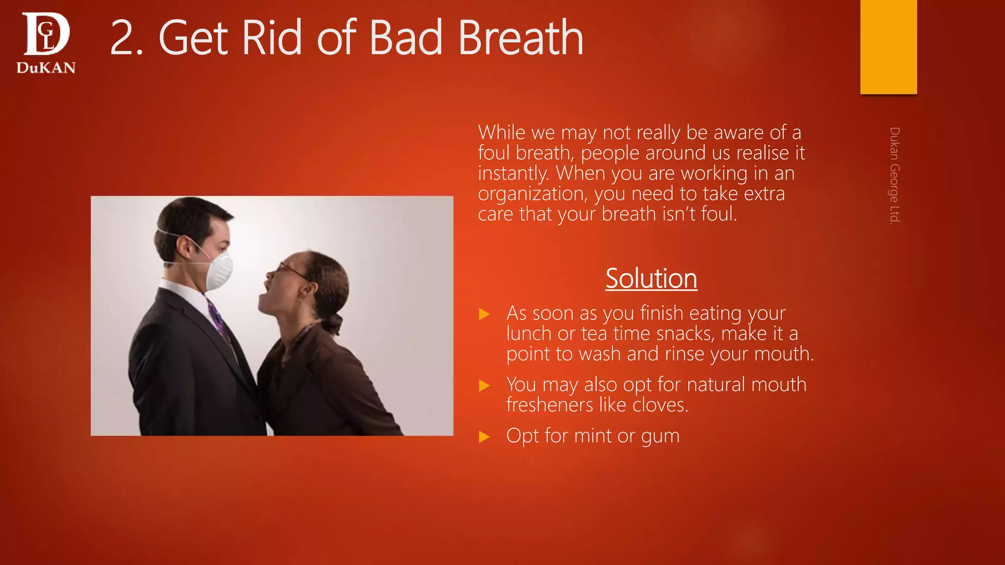 Personal hygiene at workplace | PPTX