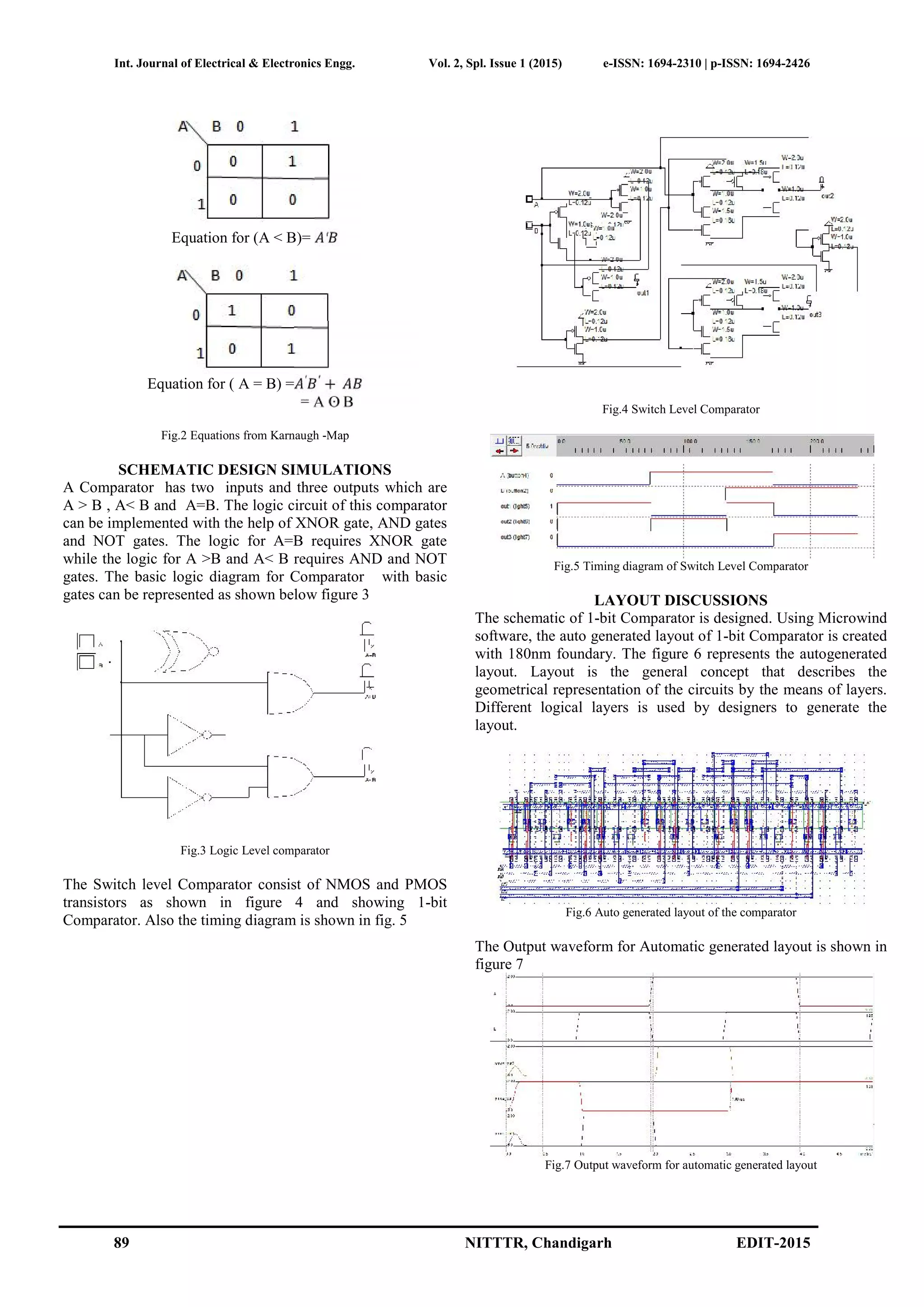 Layout Design Analysis of CMOS Comparator using 180nm Technology | PDF