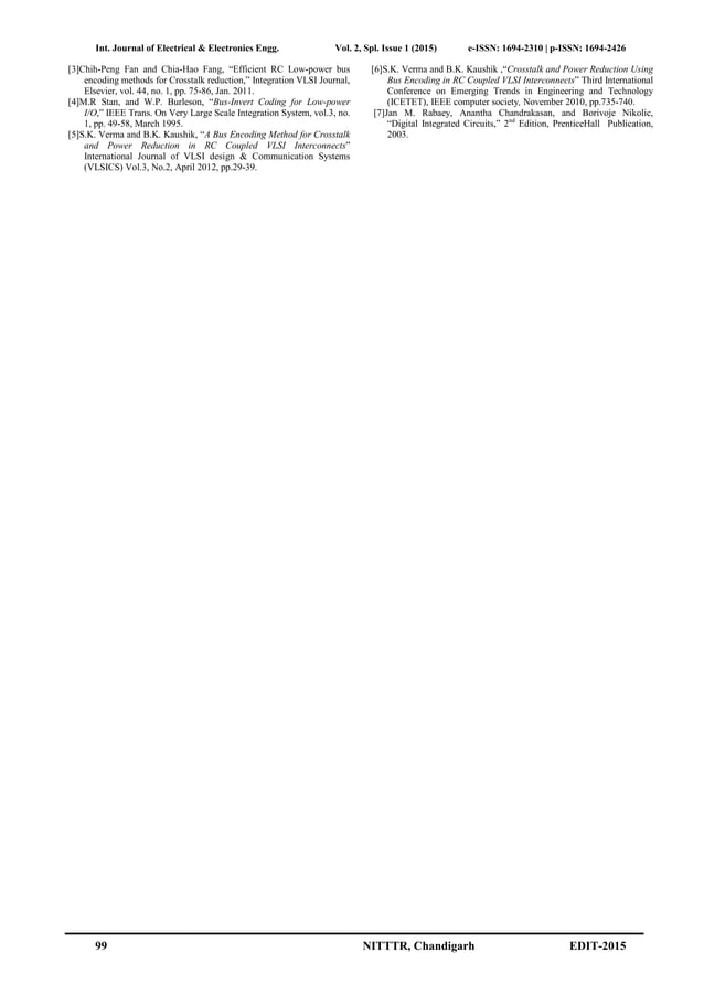 Codec Scheme for Power Optimization in VLSI Interconnects | PDF | Computer Networking | Computing