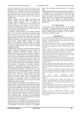 Routing Protocols in Zigbee Based networks: A Survey | PDF