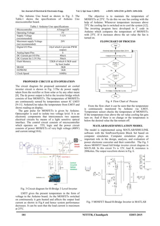 Automated Air Cooled Three Level Inverter system using Arduino | PDF