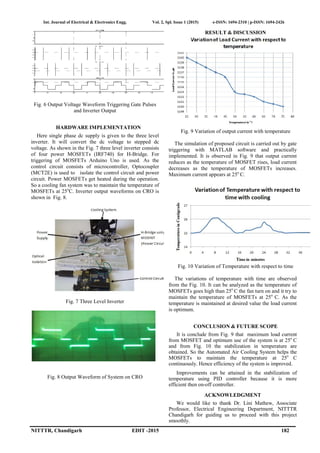 Automated Air Cooled Three Level Inverter system using Arduino | PDF