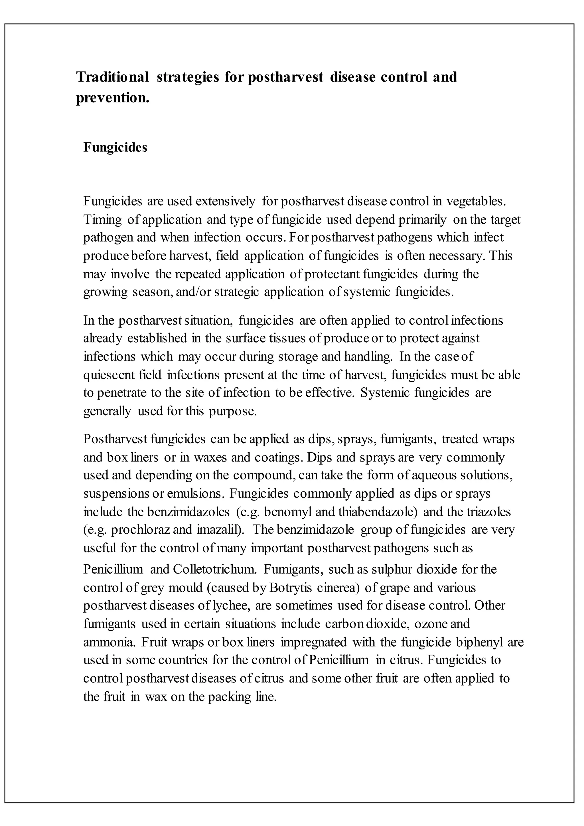 Important Post Harvest Diseases of vegetables and management (Alan .v ...