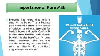 Importance of Purity of Milk | PPTX
