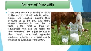 Importance of Purity of Milk | PPTX