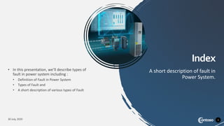 Faults in Power System | PPTX