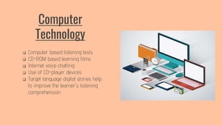 How to increase listening skills through electronic devices) | PPTX