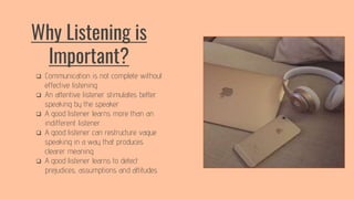 How to increase listening skills through electronic devices) | PPT