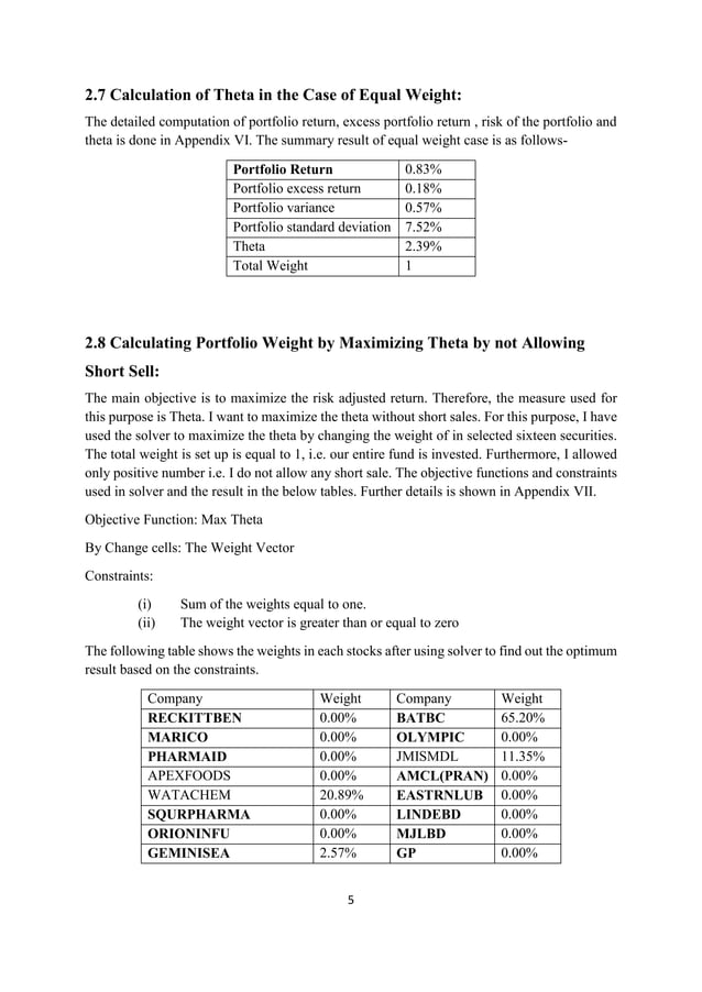 Efficient Portfolio Construction | PDF