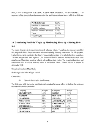 Efficient Portfolio Construction | PDF