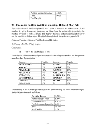 Efficient Portfolio Construction | PDF