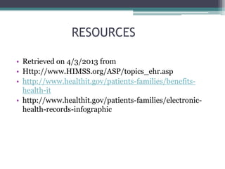 Powerpoint presentation on EHR | PPTX
