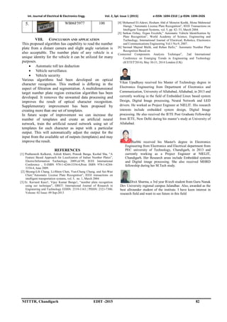 OCR optimization for vehicle number plate Identification based on Template matching | PDF
