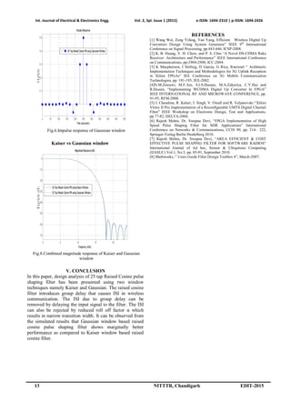 Design Analysis and Simulation of 25 TAP FIR Raised Cosine Filter | PDF