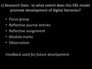 Developing students digital literacies through Enquiry-Based Learning ...