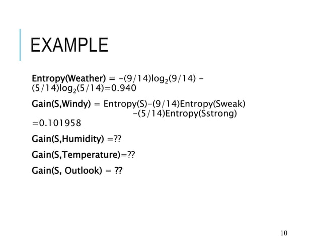 Inductive Decision Tree Algorithm Ppt 1568