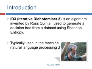 Id3,c4.5 algorithim | PPTX