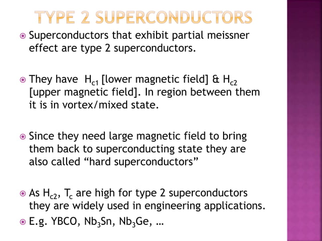 type1,2 superconductors | PPTX