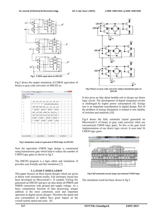 High Performance Binary to Gray Code Converter using Transmission GATE ...