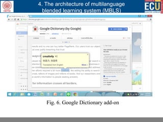 Designing a Multilanguage Blended Learning System for Thai agricultural ...