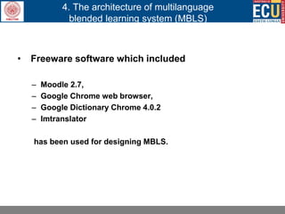 Designing a Multilanguage Blended Learning System for Thai agricultural ...