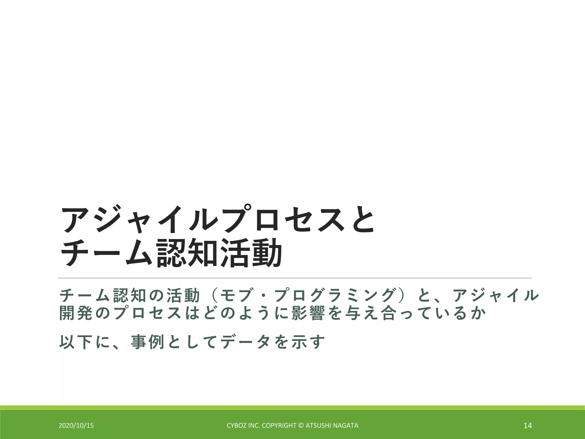 A case of the agile development process with Mob programming. | PPT