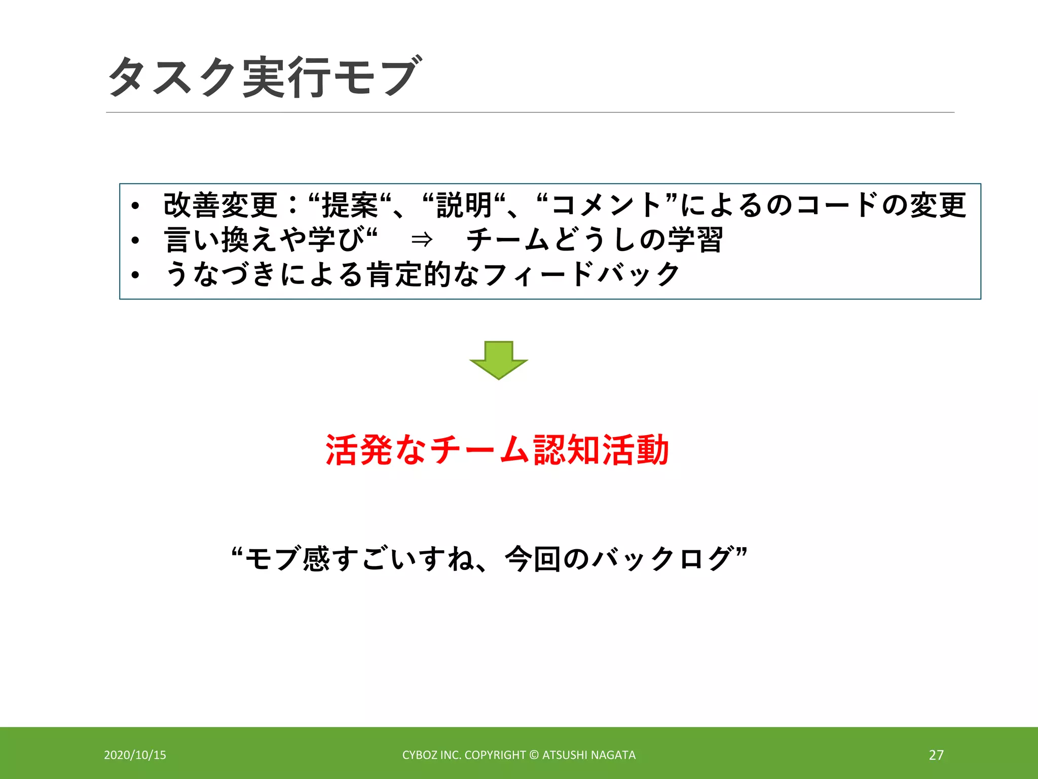 A case of the agile development process with Mob programming. | PPT
