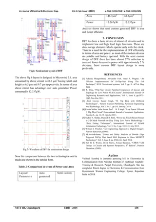 D-Flip Flop Layout: Efficient in Terms of Area and Power | PDF