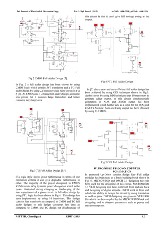 Area and Power Efficient Up-Down counter Design by Using Full Adder Module | PDF | Computer ...