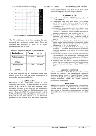 Efficient Layout Design Multiplexer By Using Different Technologies | PDF