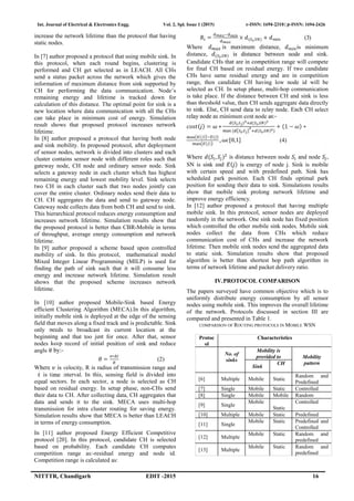 A Survey on Routing Protocols in Wireless Sensor Network Using Mobile Sink | PDF