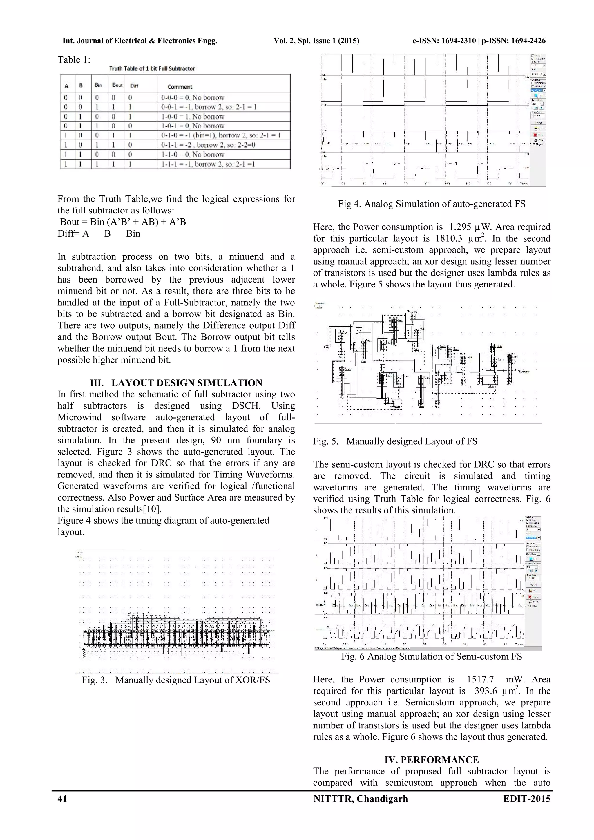 Efficient Layout Design of CMOS Full Subtractor | PDF