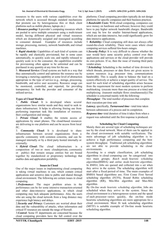 Cloud computing Review over various scheduling algorithms | PDF